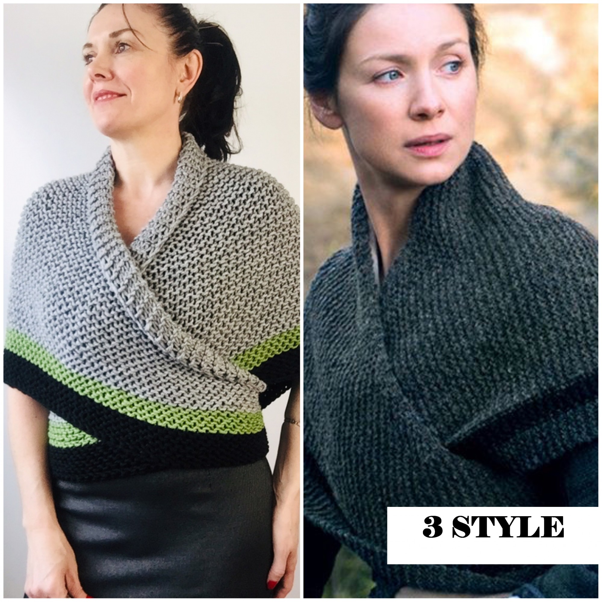 Outlander Claire shawl alpaca knit shoulder wrap Carolina shawl wool ...