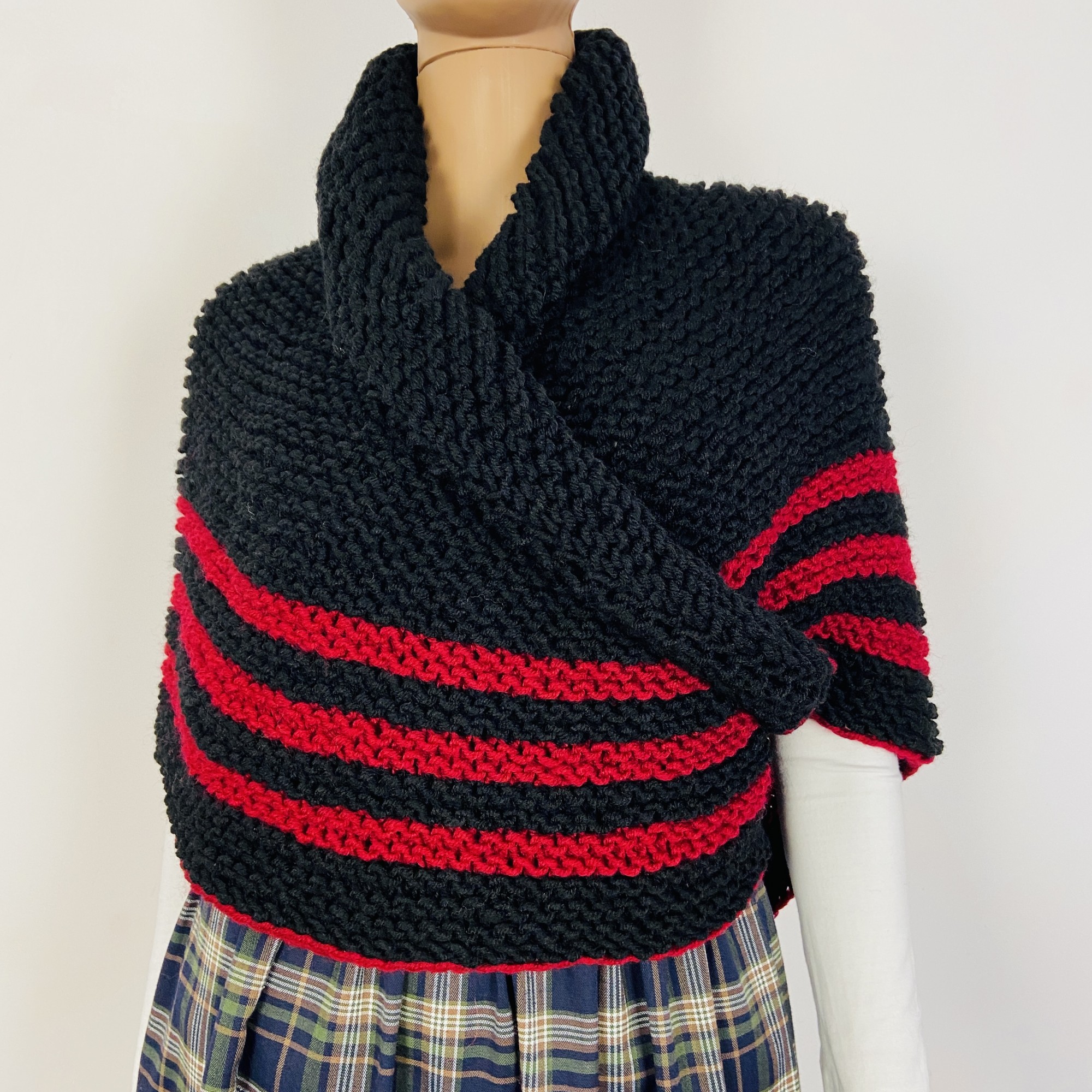 Outlander Claire cosplay shawl blue knit shoulder wrap petrol winter ...