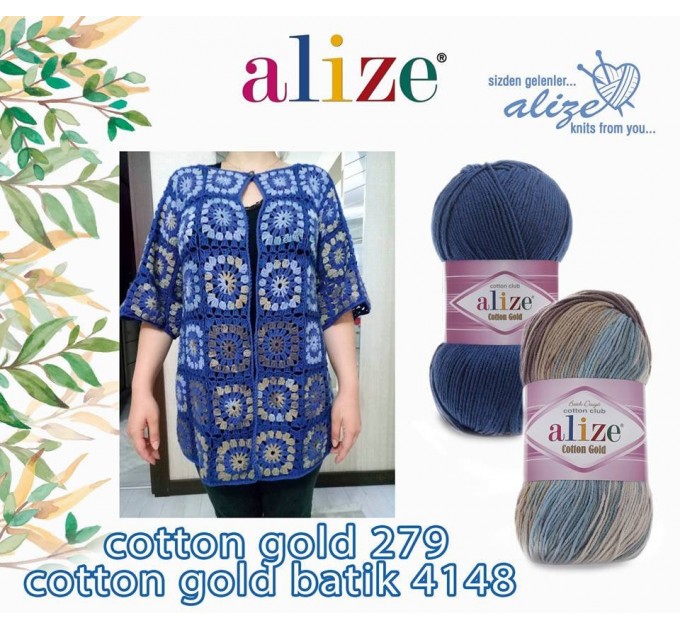 COTTON GOLD Alize Crochet yarn doll pattern amigurumi Yarn for knitting ...