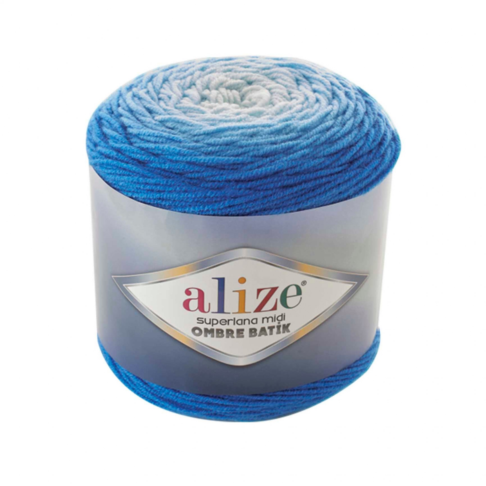 SUPERLANA MIDI OMBRE Batik Alize Yarn Wool Yarn Gradient Yarn Acrylic ...
