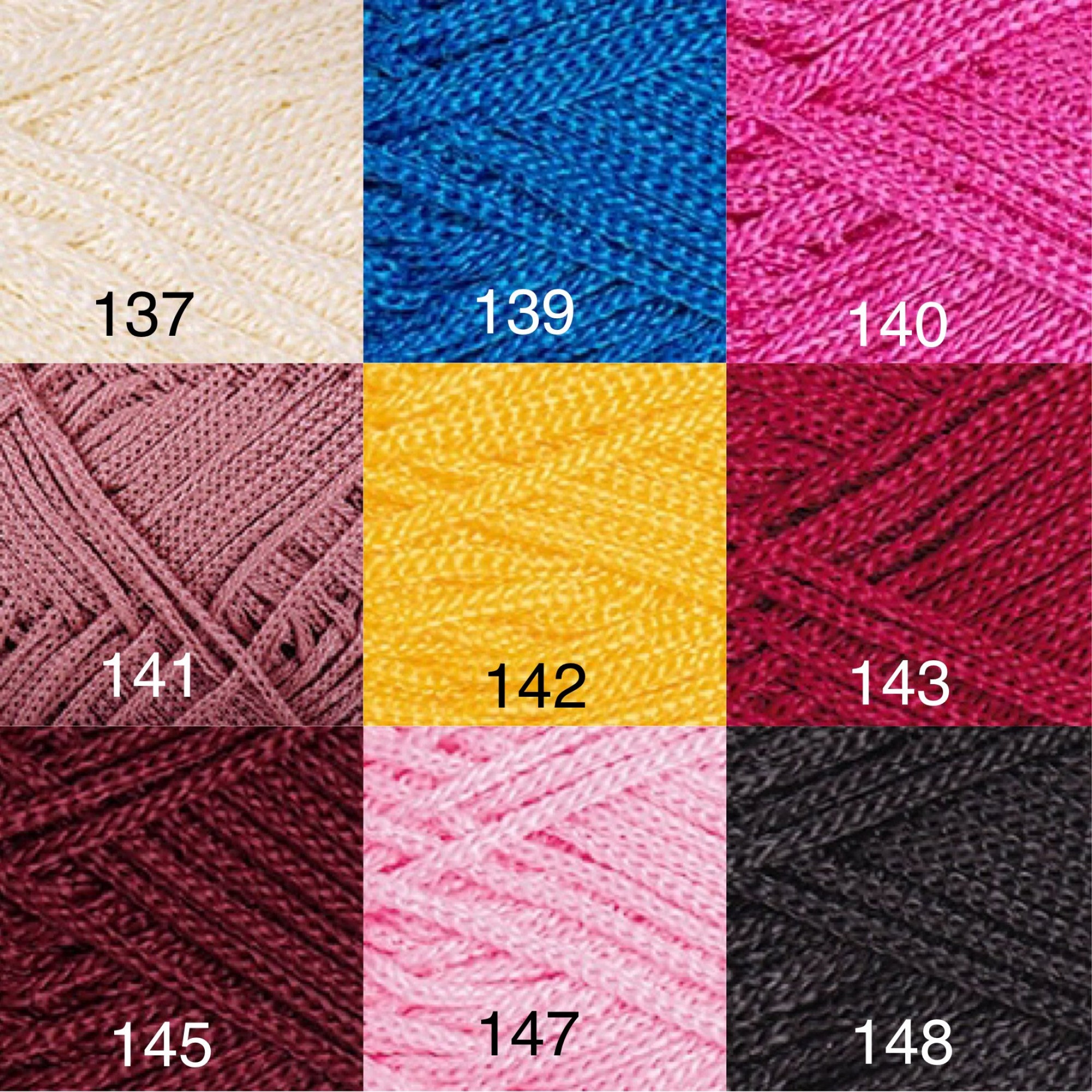 YarArt MACRAME Yarn, Cord Yarn, Macrame yarn, Crochet Rugs, Rug Yarn ...